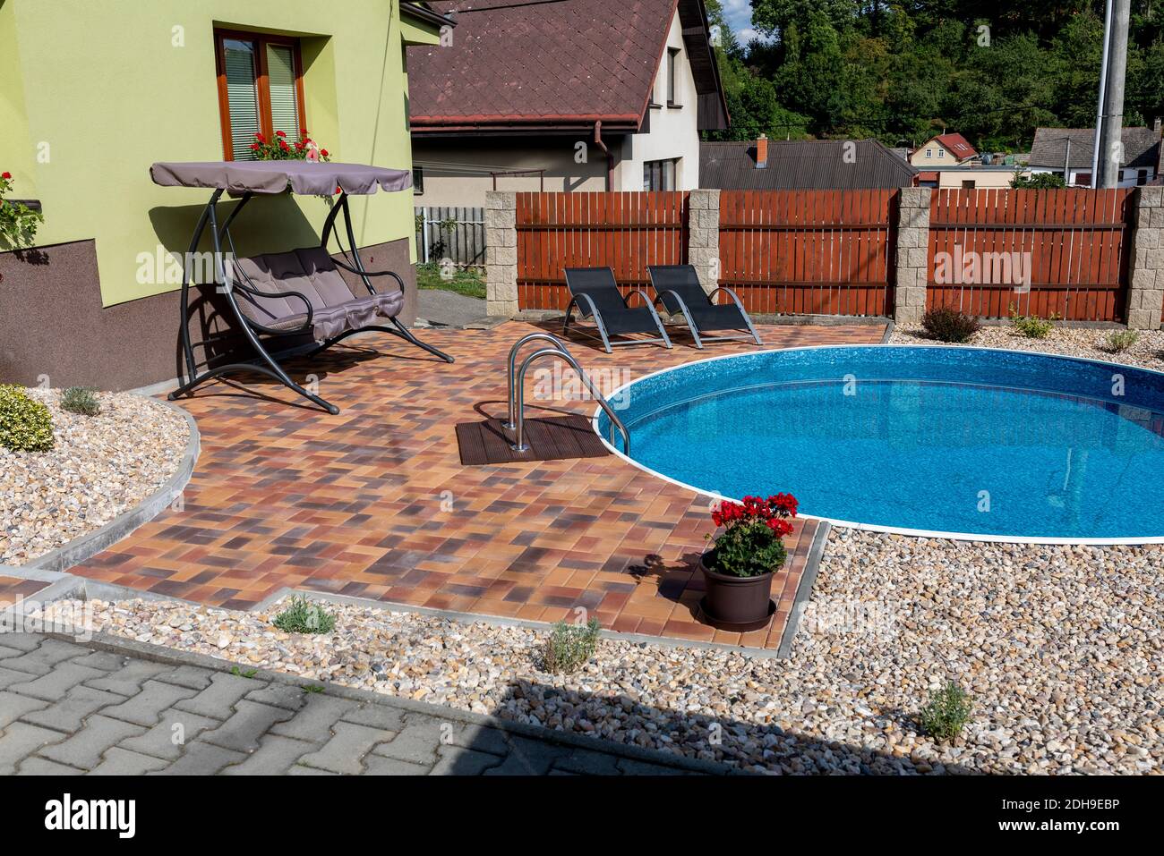 Small home swimming pool Stock Photo - Alamy