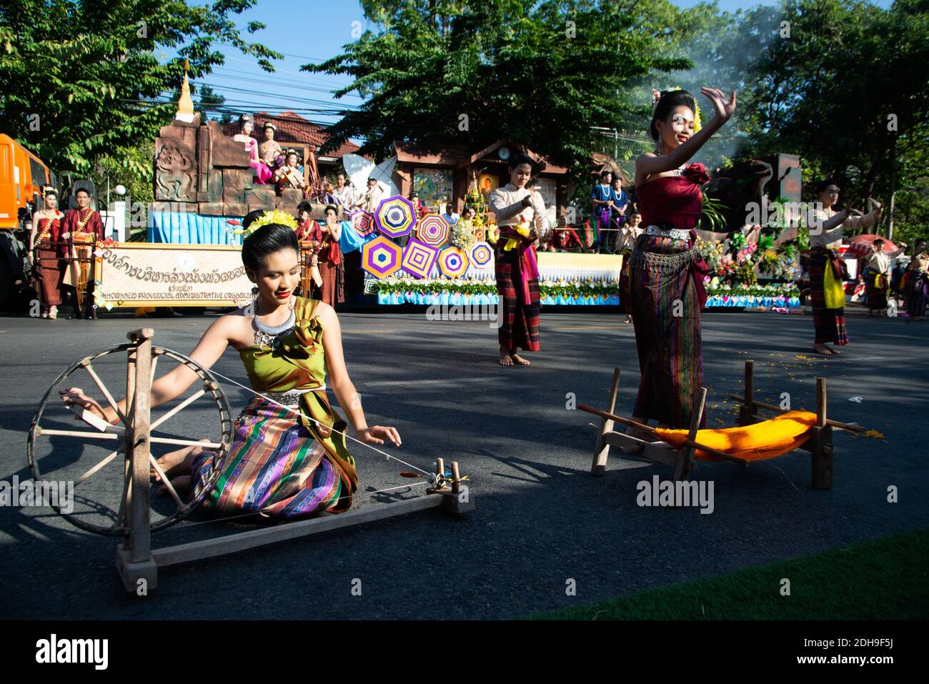 Unidentified dancer is traditional Spinning machine dancing performance ...