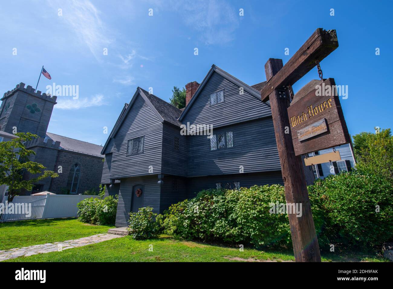 Jonathan Corwin House is known as The Witch House at 310 Essex Street in Historic city center of ...