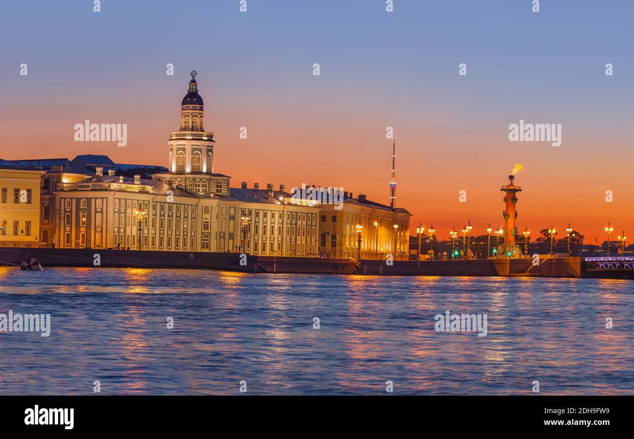 Neva river panorama - Saint-Petersburg Russia Stock Photo - Alamy