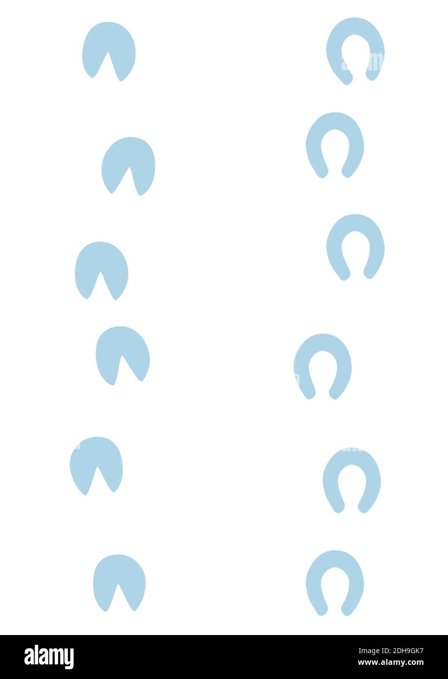 Horse Footprints Clipart