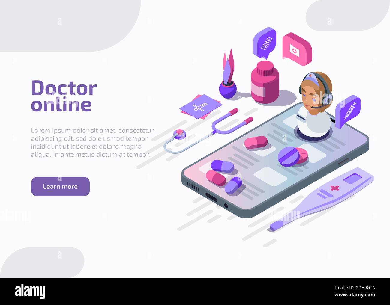 Telehealth platform Stock Vector Images - Alamy