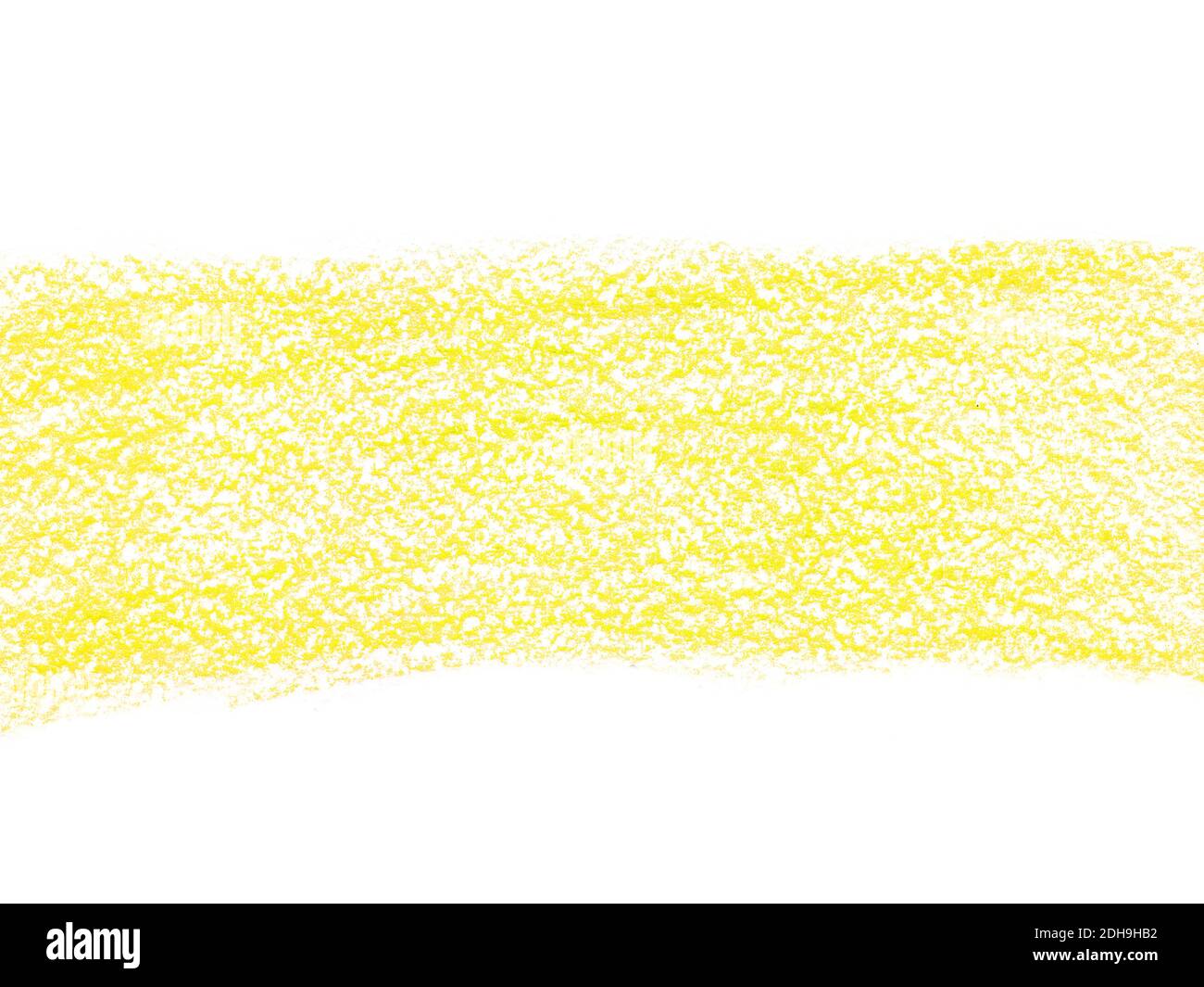 Pencil yellow line on white background. Orange color sketch grunge ...