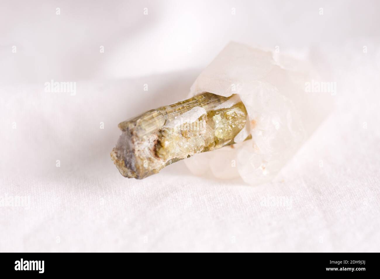elbaite crystal mineral sample, science geology lab Stock Photo - Alamy