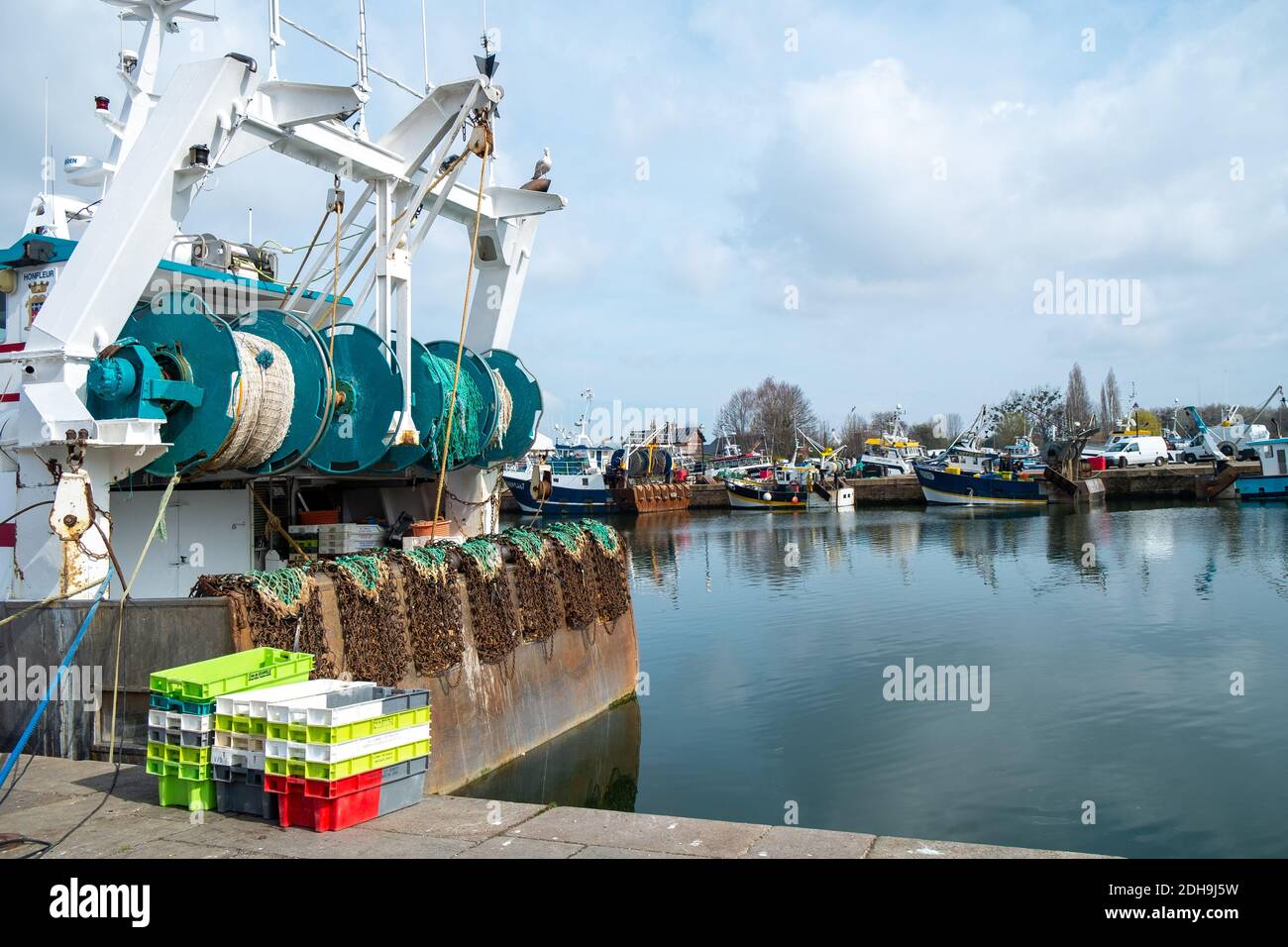 Rear of a fishing boat Stock Photo - Alamy