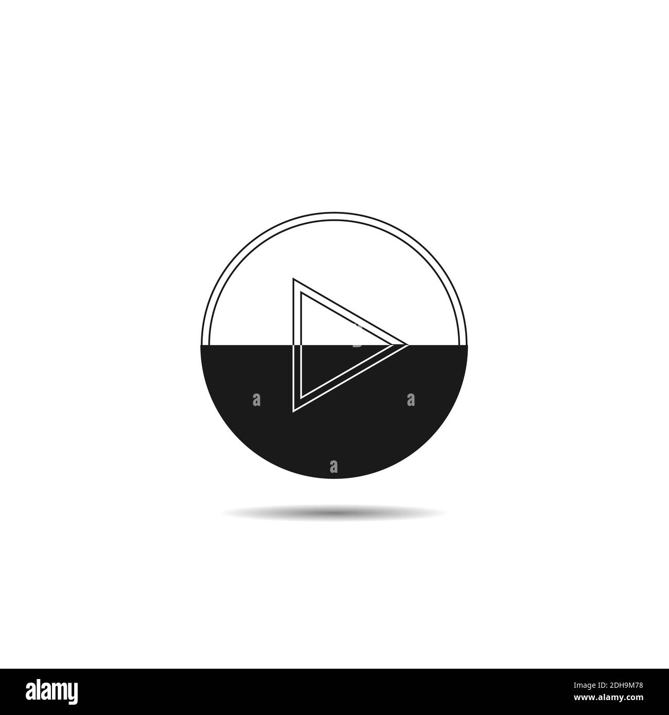 Play button template Stock Vector Image & Art - Alamy