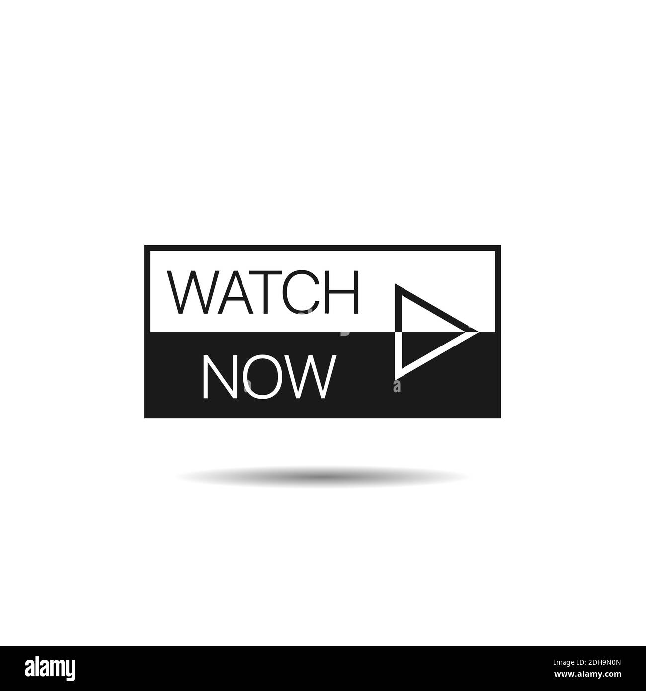 Watch now button template Stock Vector Image & Art - Alamy