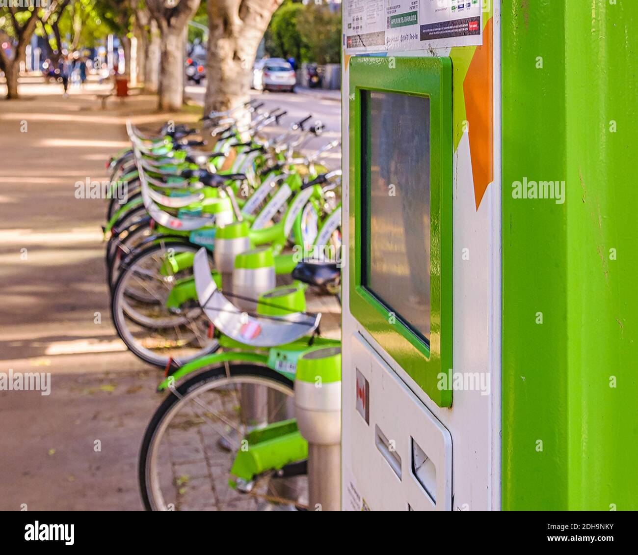 Public Bicycles Parade, Tel Aviv, Israel Stock Photo - Alamy
