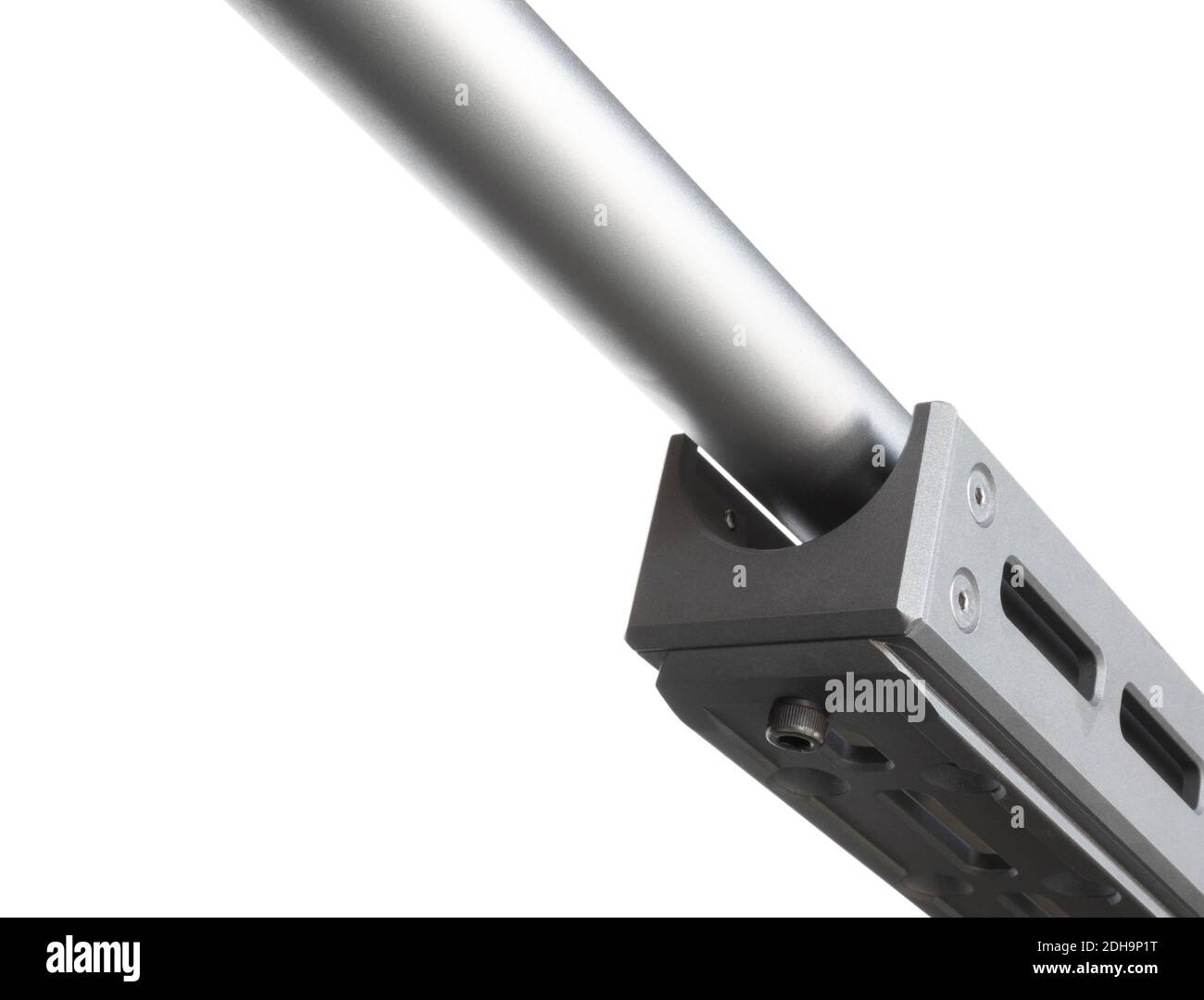 Free floating that shows on a long barrel on a rifle Stock Photo - Alamy