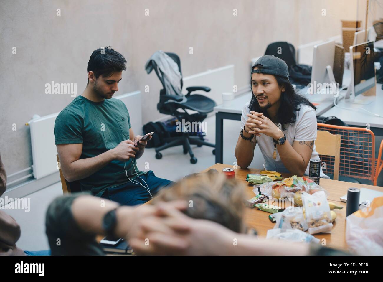 Snacks desk hi-res stock photography and images - Alamy