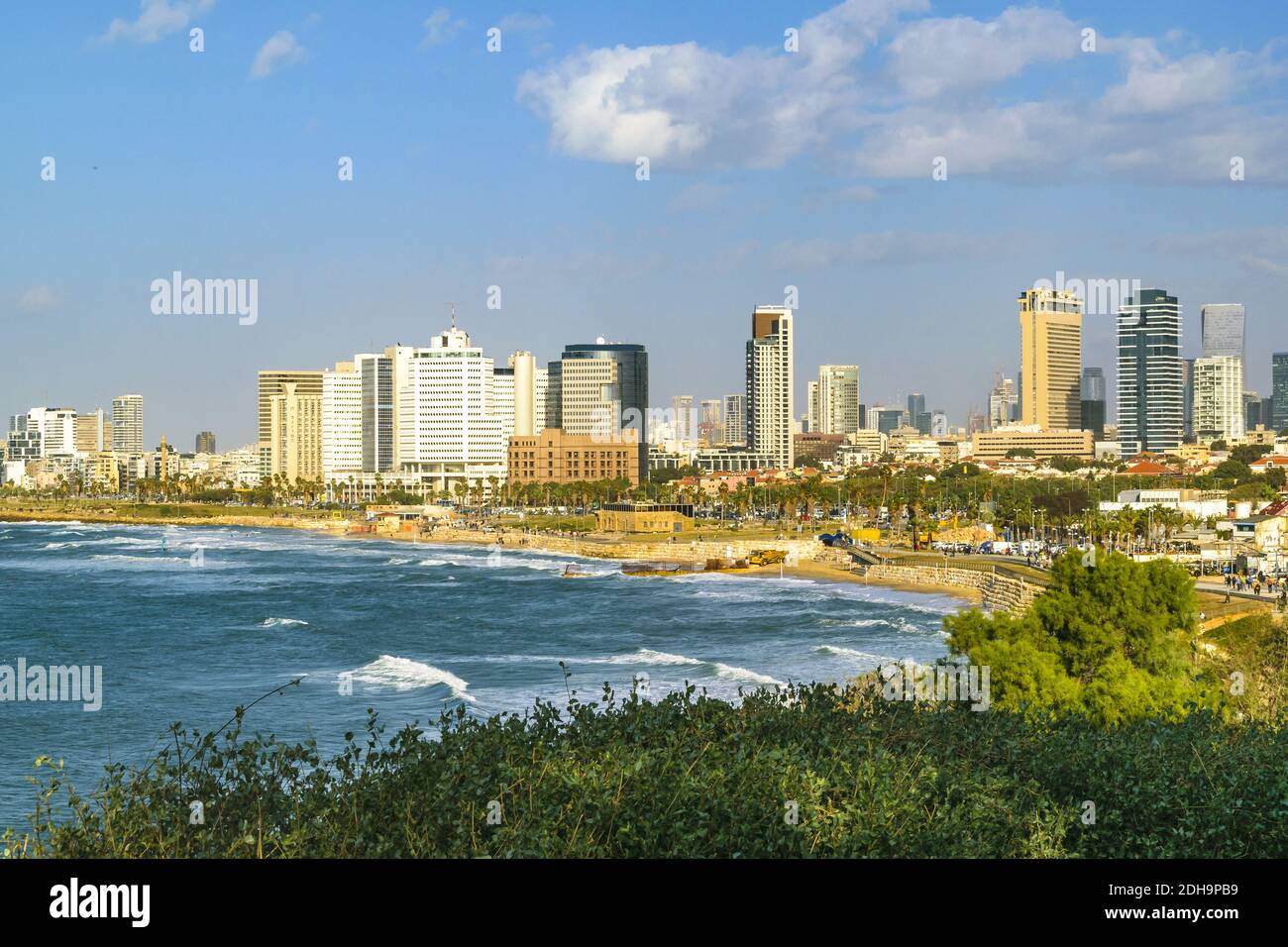 Coastal Aerial Tel Aviv Cityscape, Israel Stock Photo - Alamy