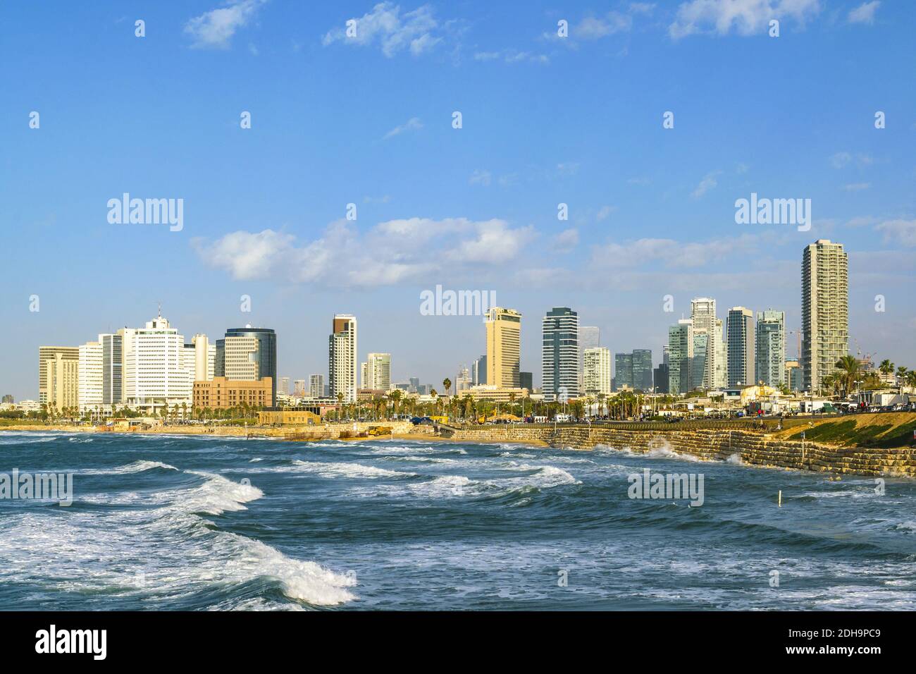 Coastal Aerial Tel Aviv Cityscape, Israel Stock Photo - Alamy
