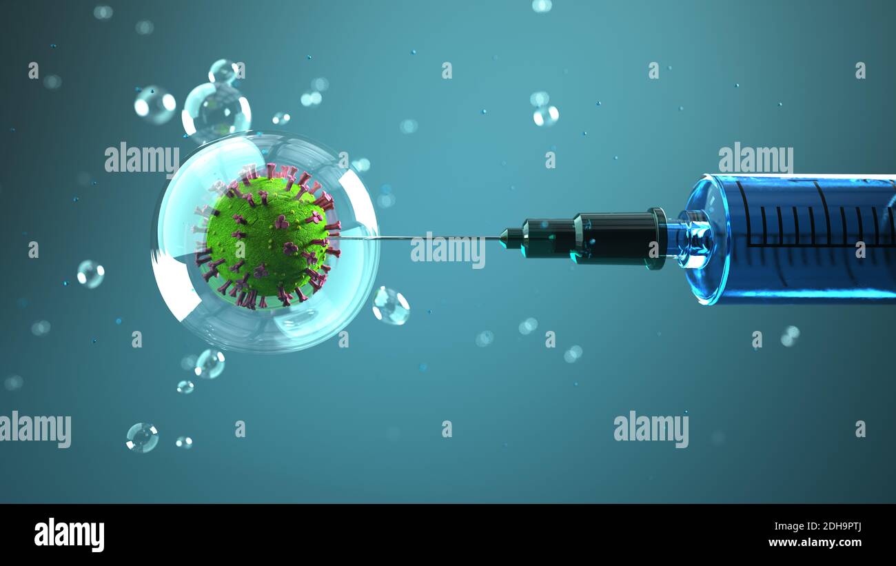 Virus Aerosol Vaccine Injection Stock Photo - Alamy