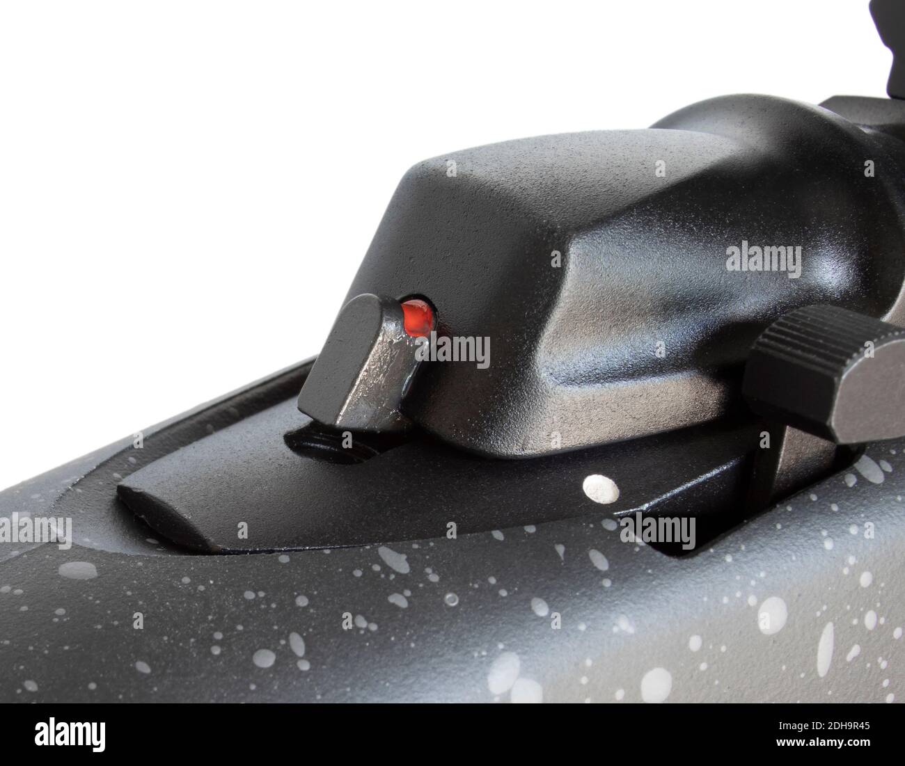 Safety off and indicator showing firing pin is ready on a bolt action ...