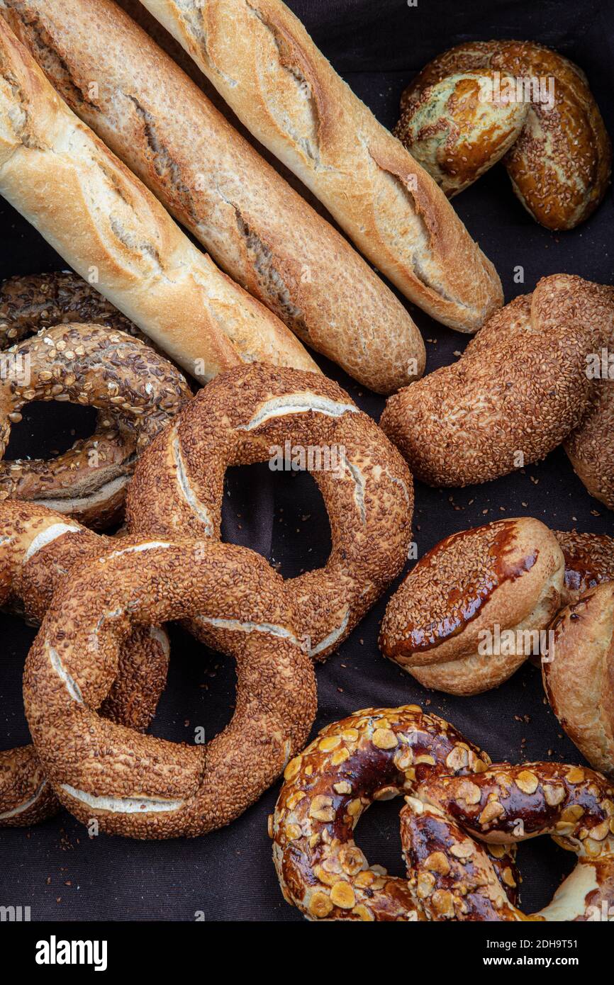 Turkish pastry product , tasty pogaca. Turkish Pastries; pogaca, borek ...