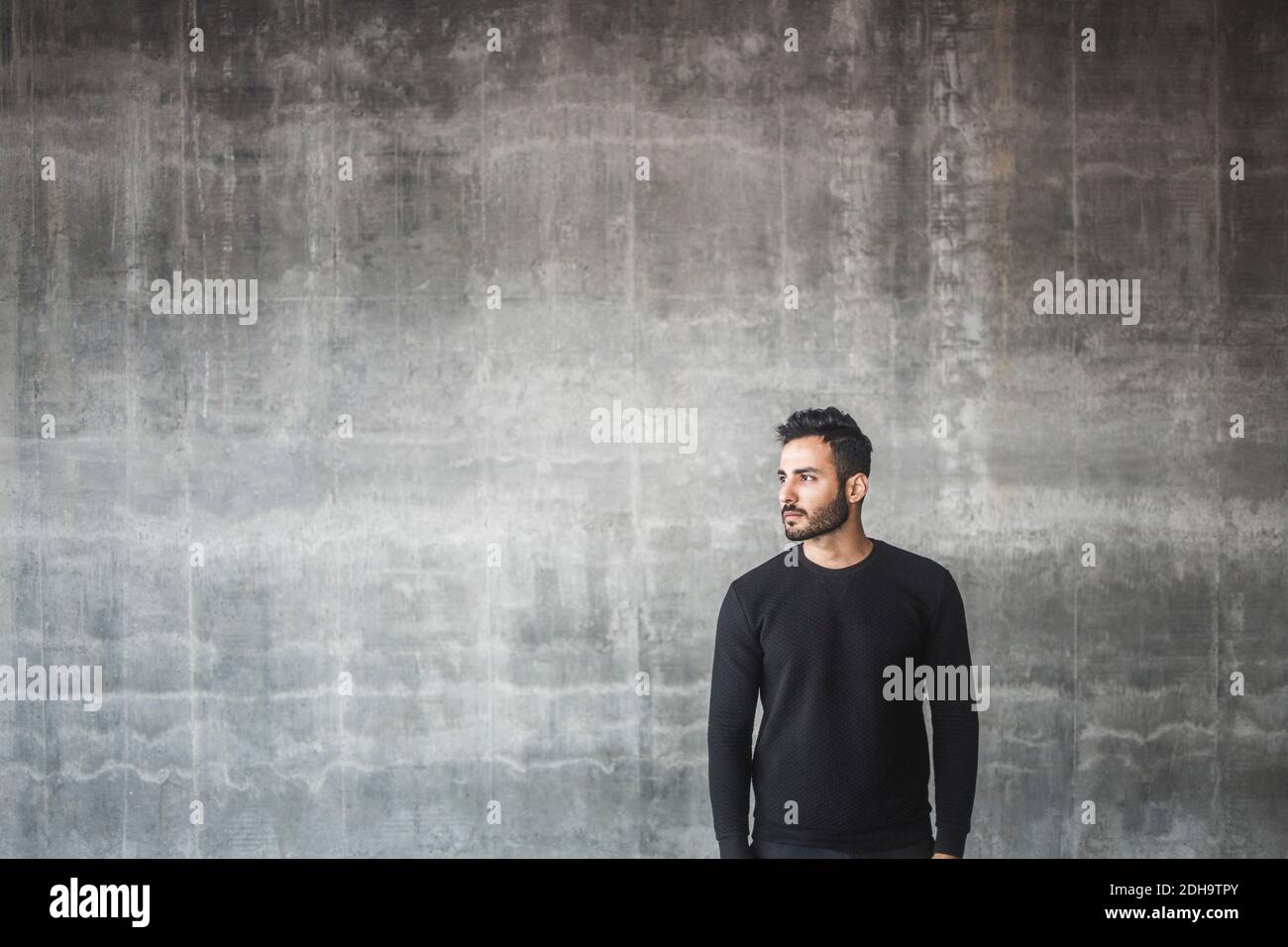 Young black man contemplating hi-res stock photography and images - Alamy