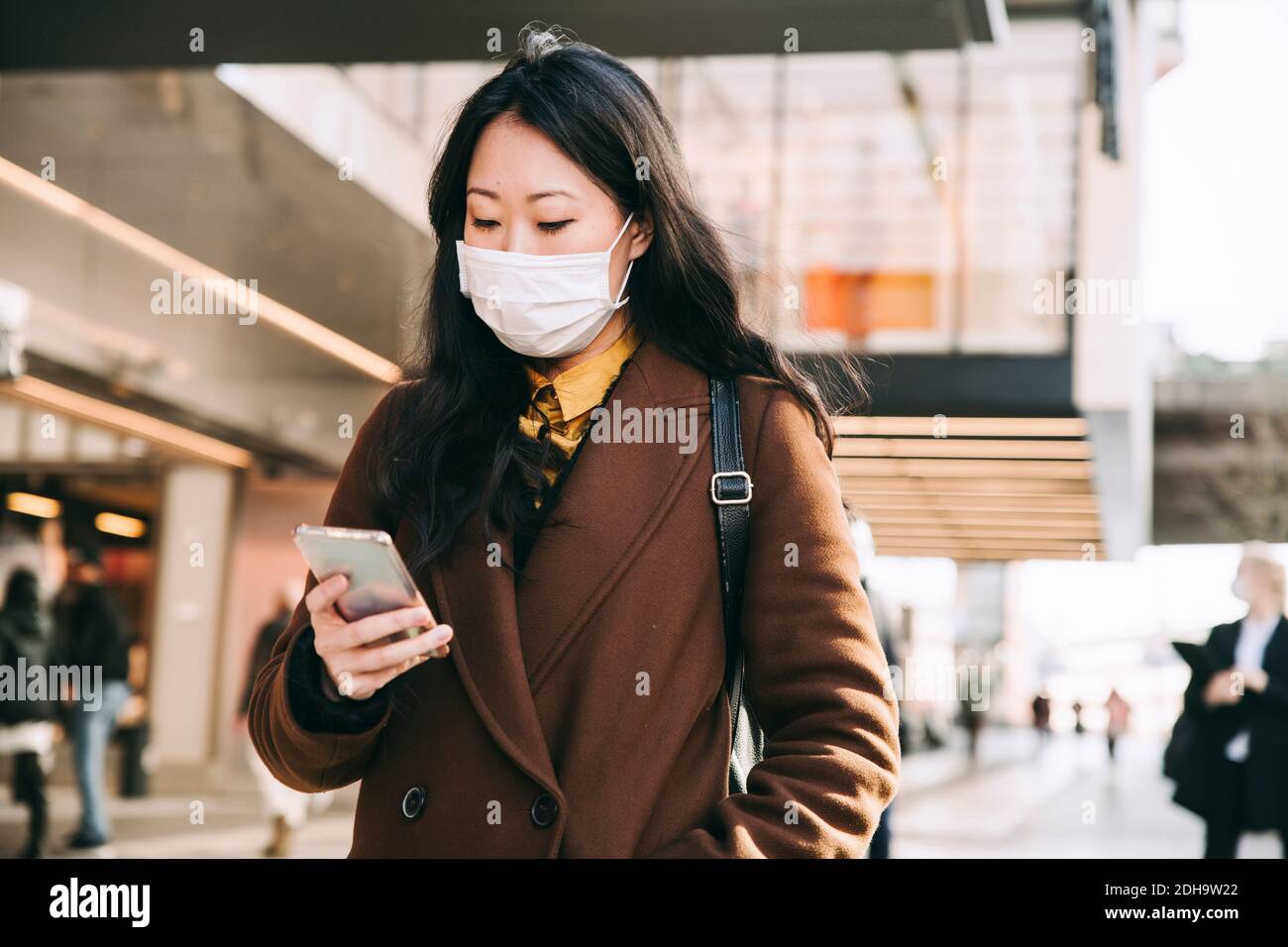 Business woman face mask using hi-res stock photography and images - Alamy