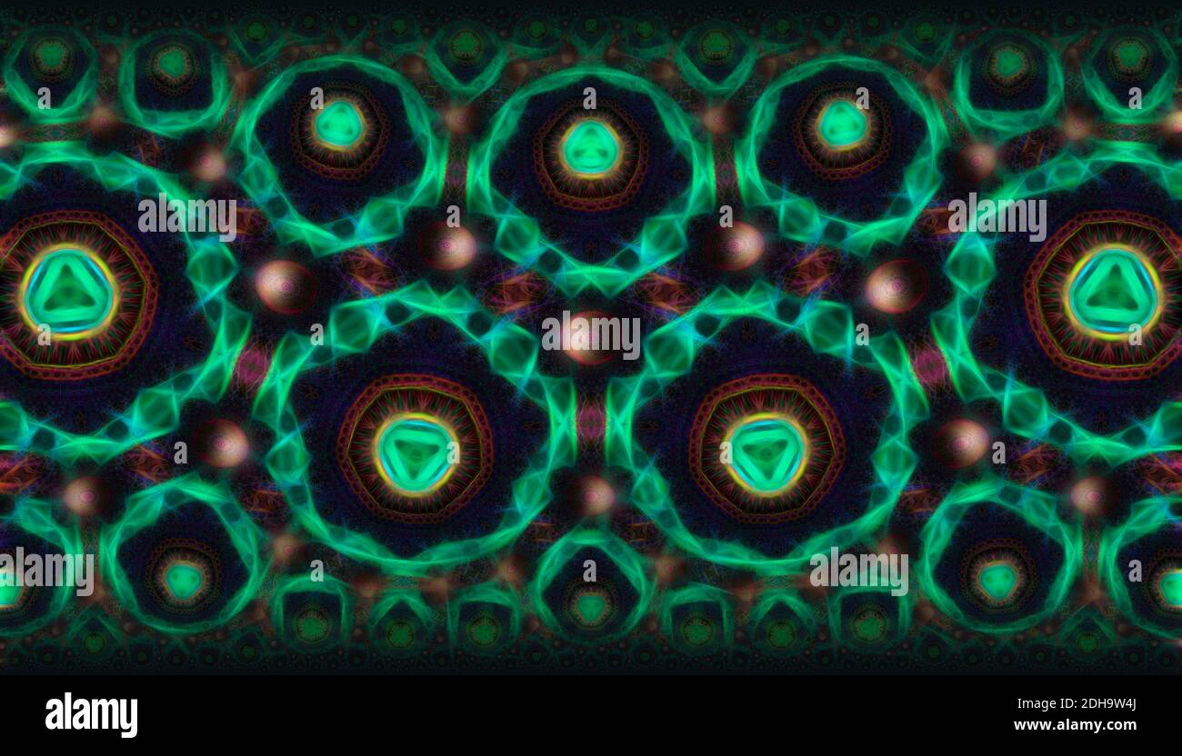 Abstract neon background with glowing pattern. Illustration Stock Photo ...