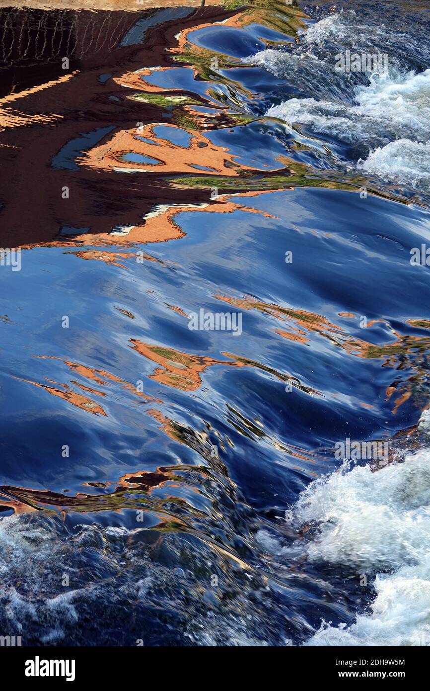 Reflection in a stream Stock Photo - Alamy