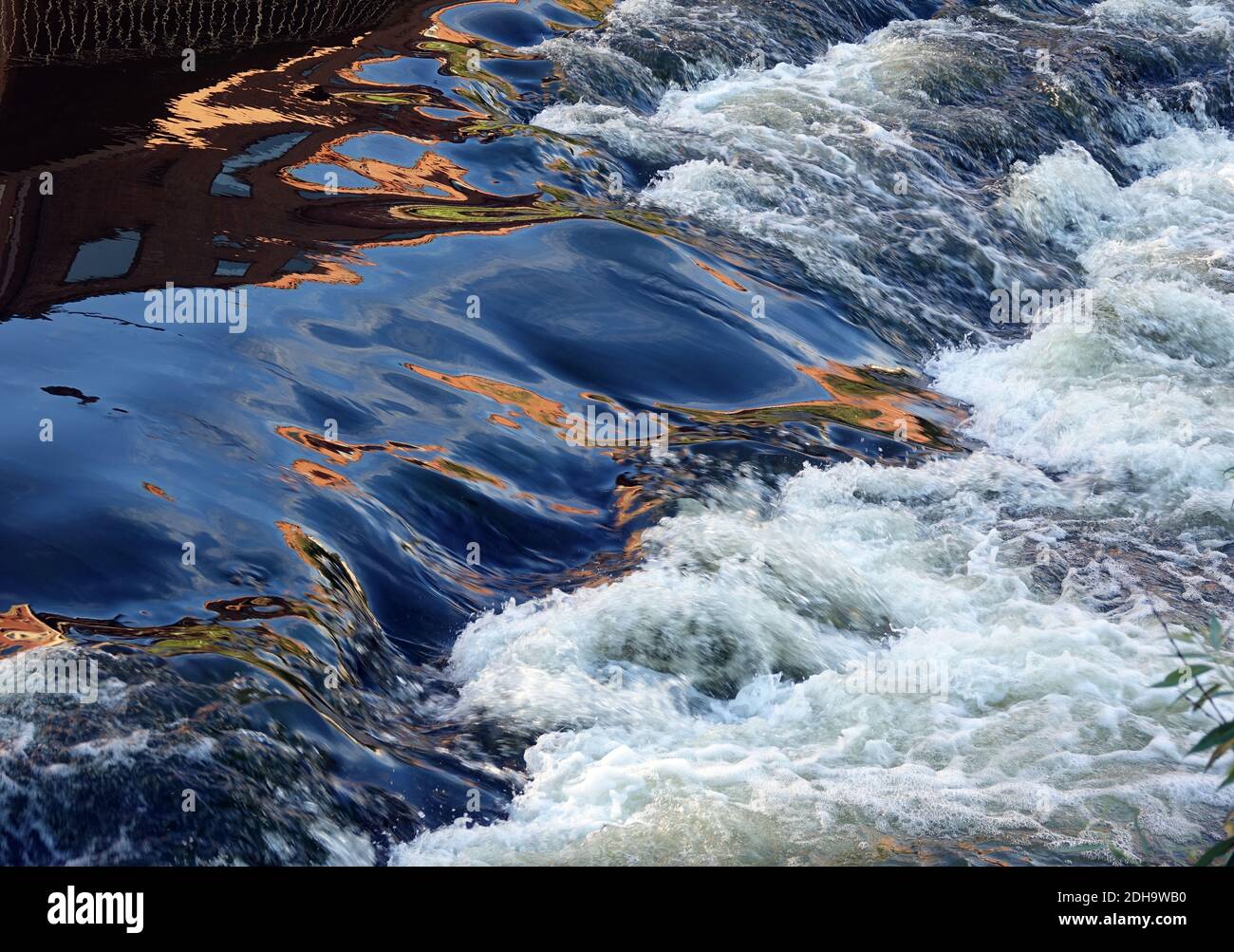 Reflection in a stream Stock Photo - Alamy