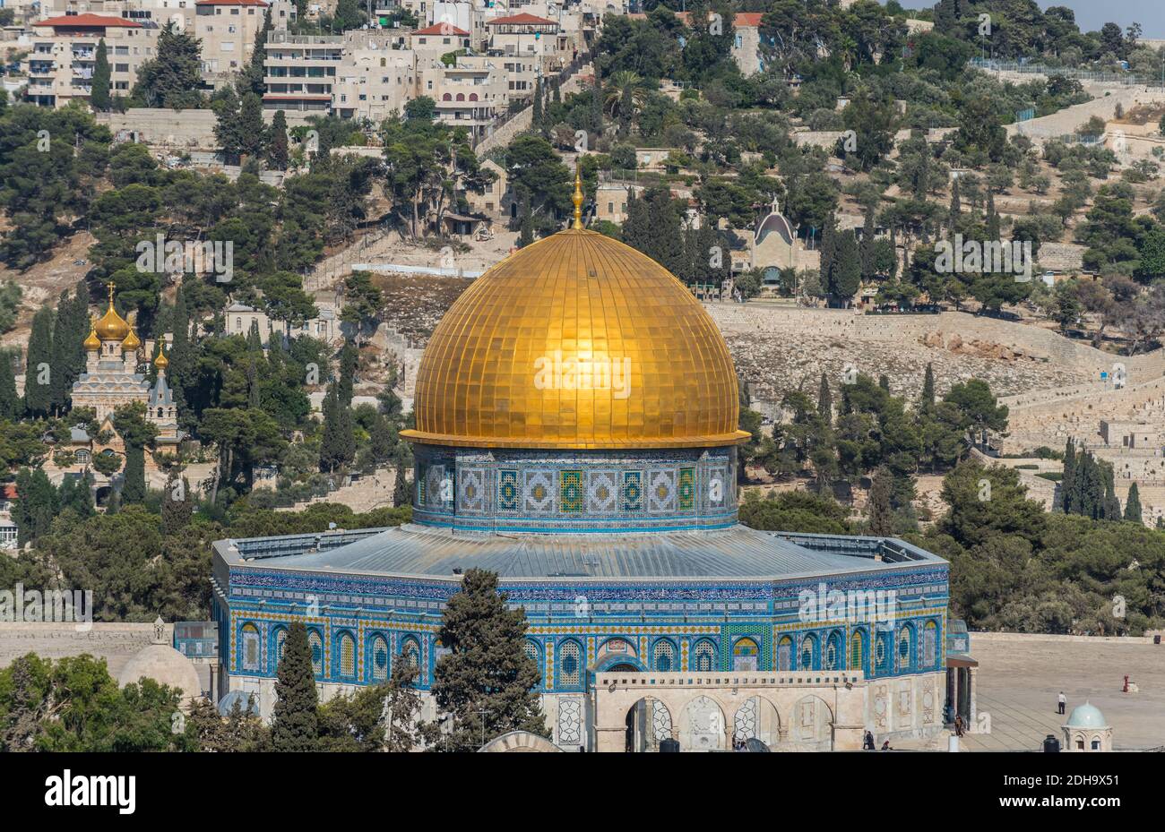The Dome of the Rock, Qubbat al-Sakhra, an Islamic shrine located on ...