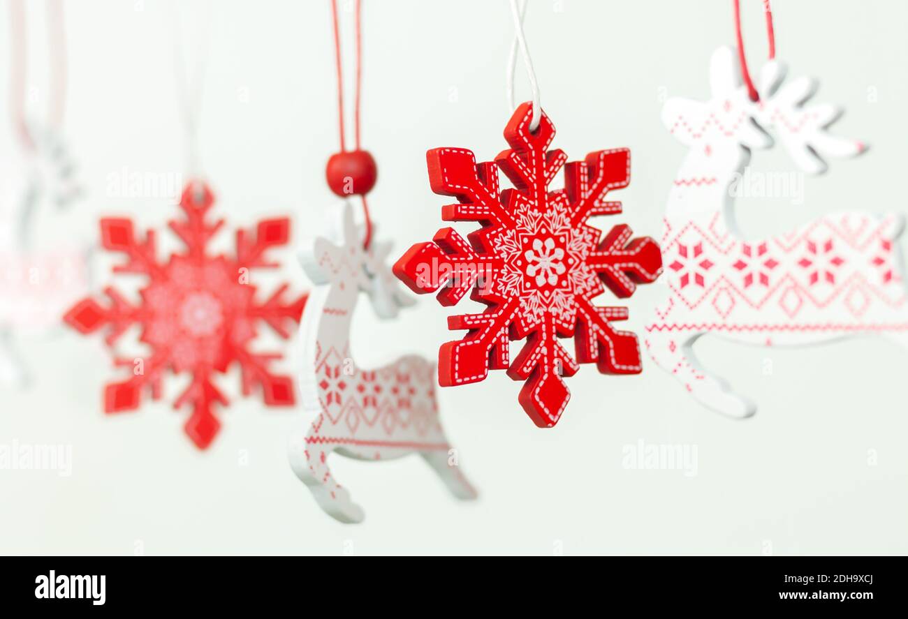 White christmas deers hi-res stock photography and images - Alamy