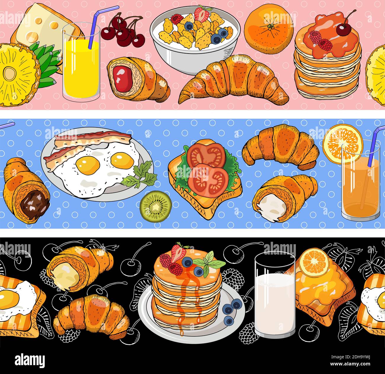 Breakfest Stock Vector Images - Alamy