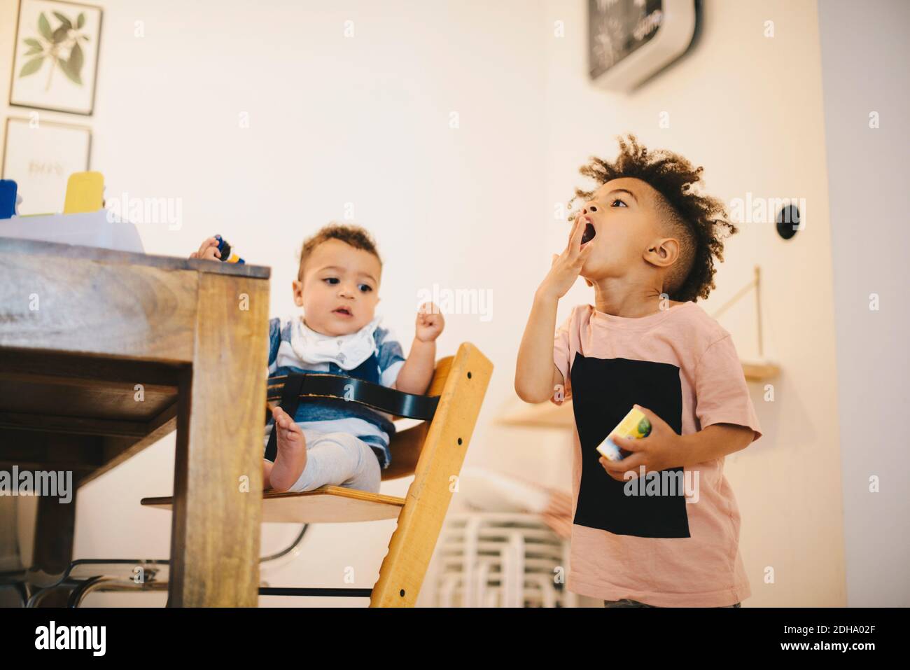 Work playing boys hi-res stock photography and images - Alamy