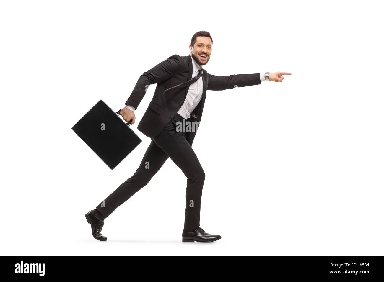 Young happy man running suit hi-res stock photography and images - Alamy