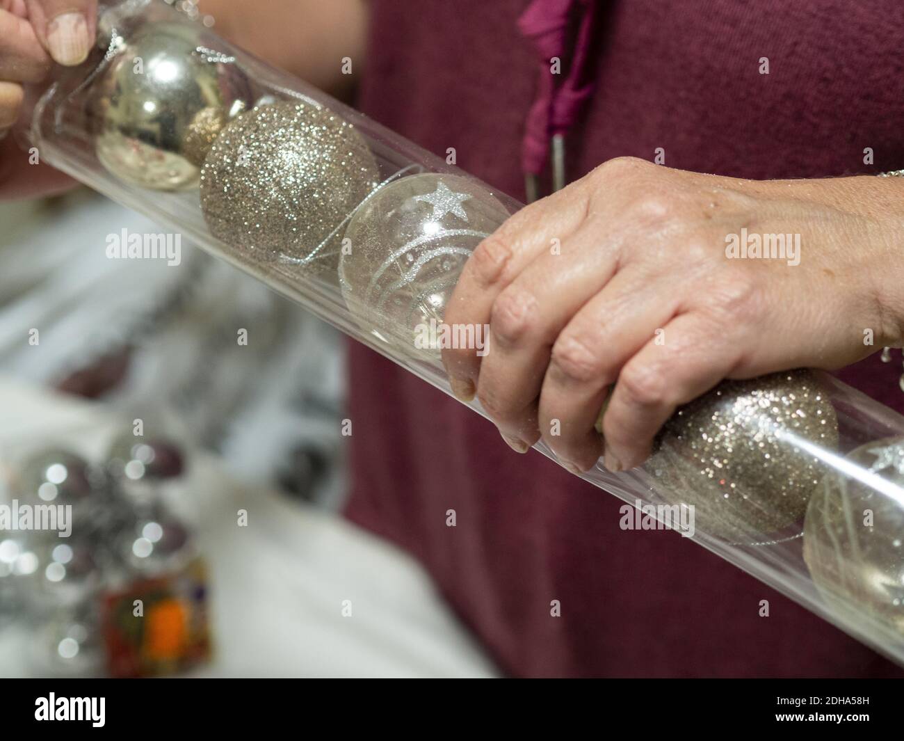 Unpacking of a christmas tree hi-res stock photography and images - Alamy