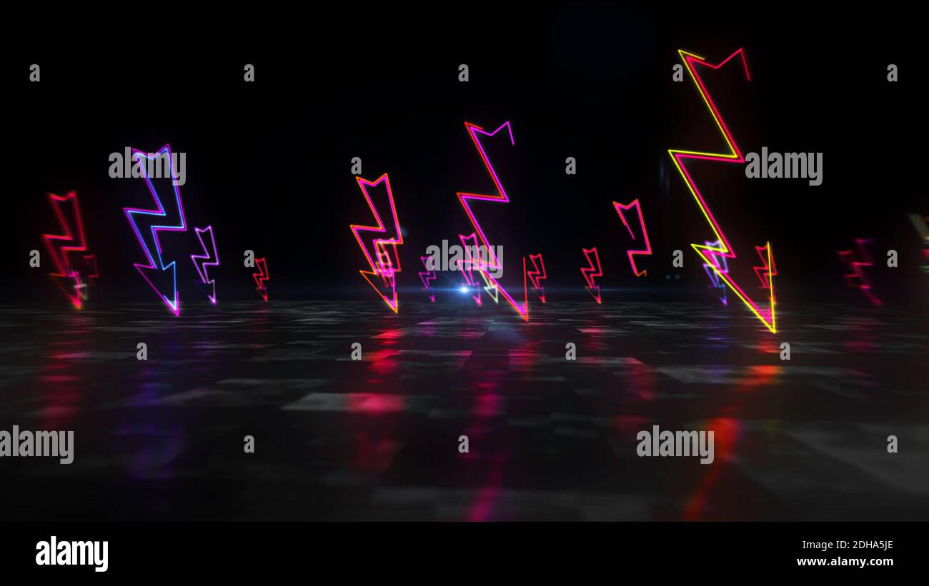 Energy symbol, lightning, electric power technology and flash icon ...