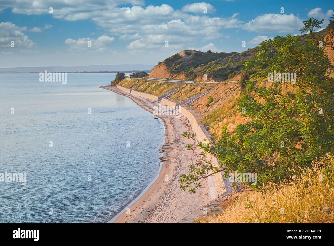 Anzac Cove, Gallipoli Peninsular, Canakkale Province, Turkey. The beach ...