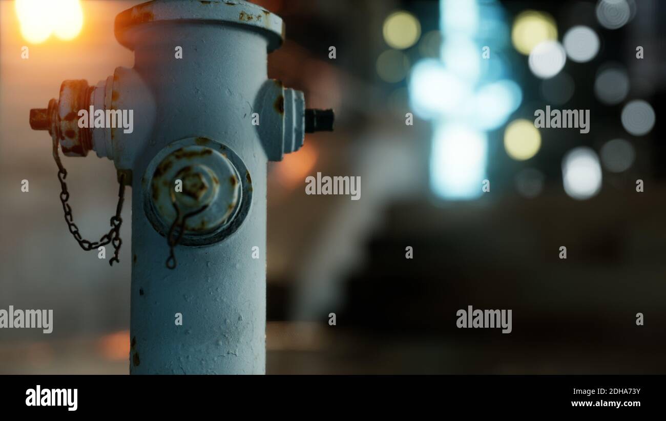 Fire hydrant in small town Stock Photo - Alamy