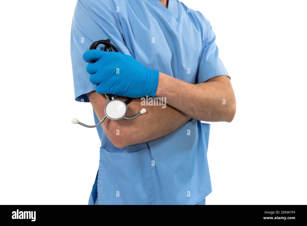 Mid section caucasian male doctor hi-res stock photography and images ...
