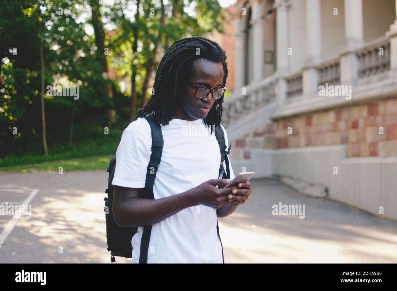 Mobile phone and backpack hi-res stock photography and images - Alamy