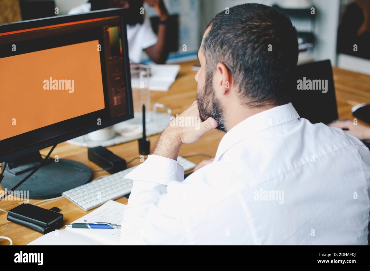 Business people using computers in hi-res stock photography and images ...