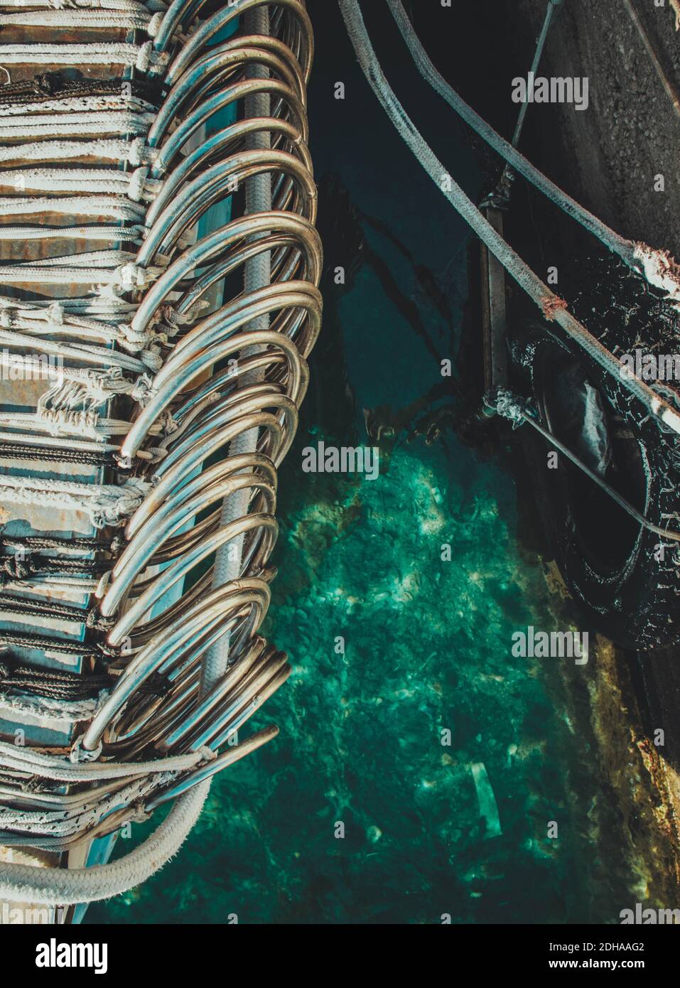 Fishing rings on boat hi-res stock photography and images - Alamy