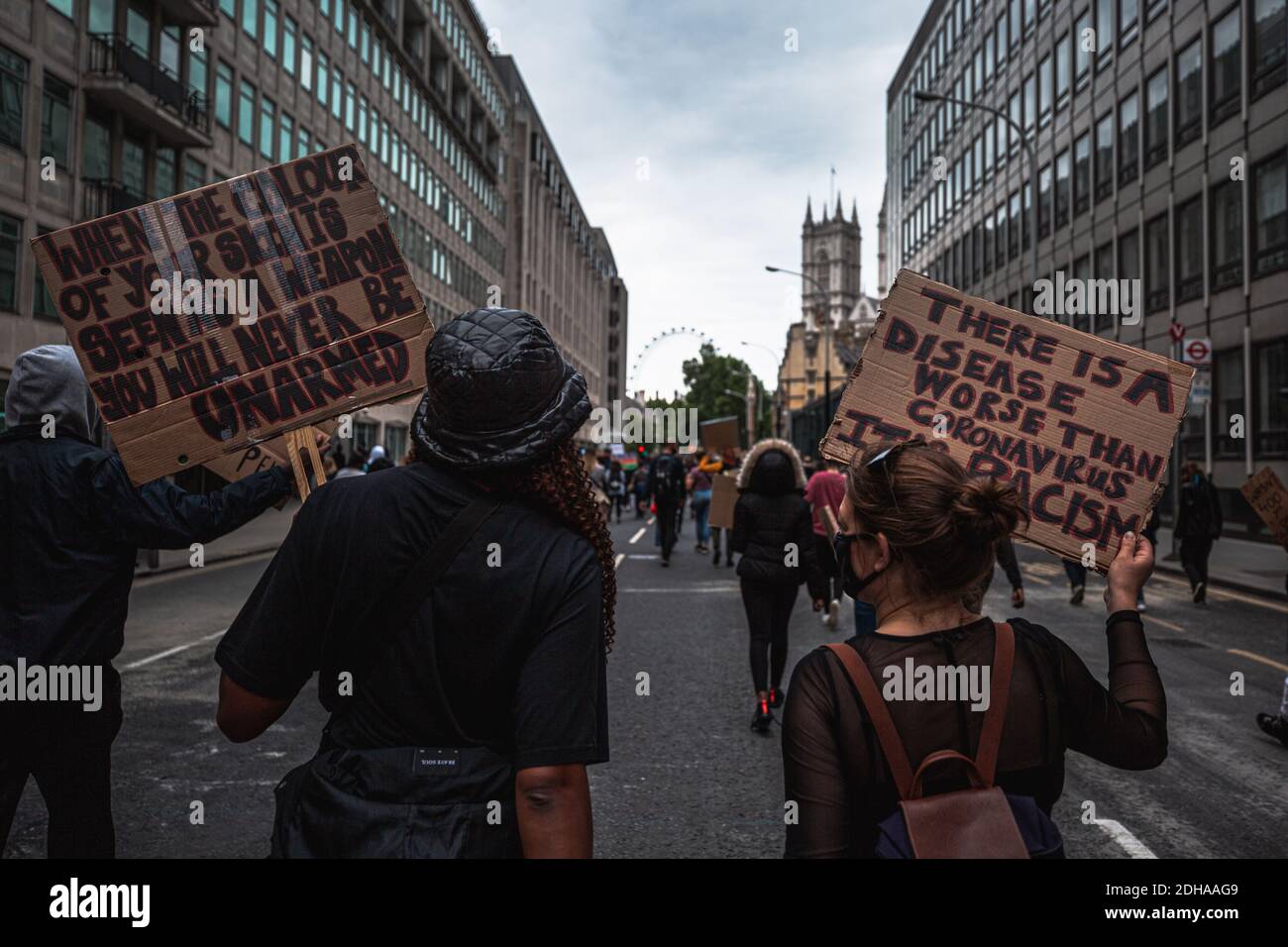 Black Lives Matter Protest Stock Photo - Alamy