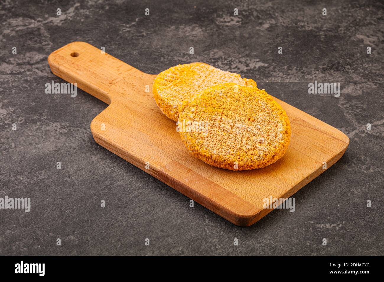Raw homemade chicken cutlet for roast Stock Photo - Alamy