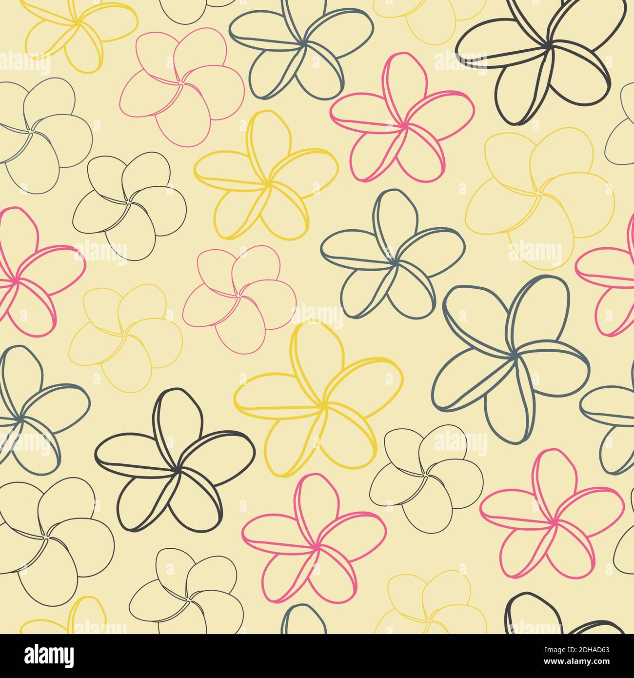 Elegant trendy ditsy floral texture vector repeating pattern comprising ...