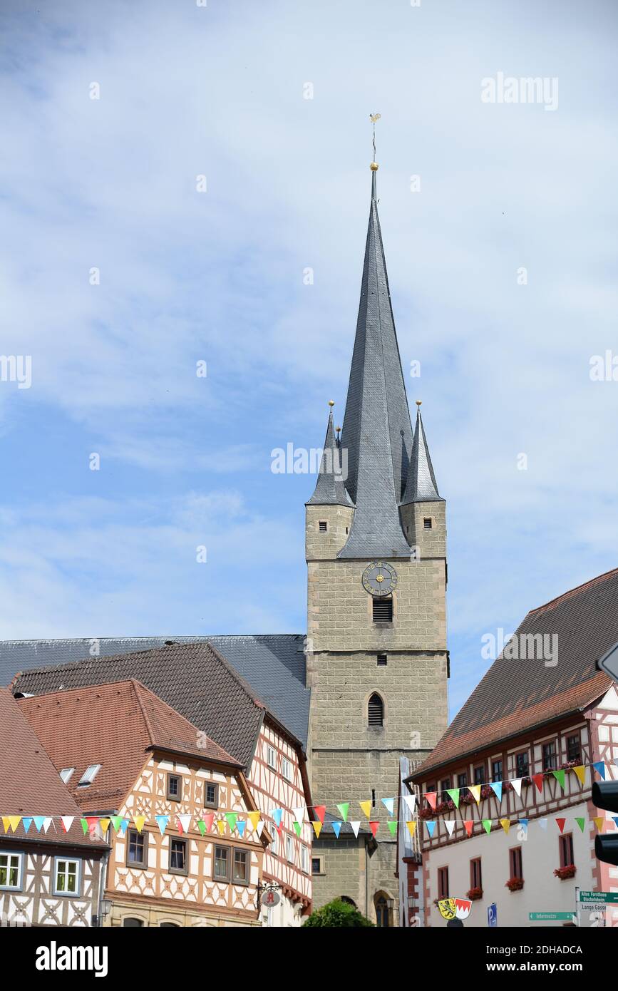 Church in Zeil am Main Stock Photo - Alamy