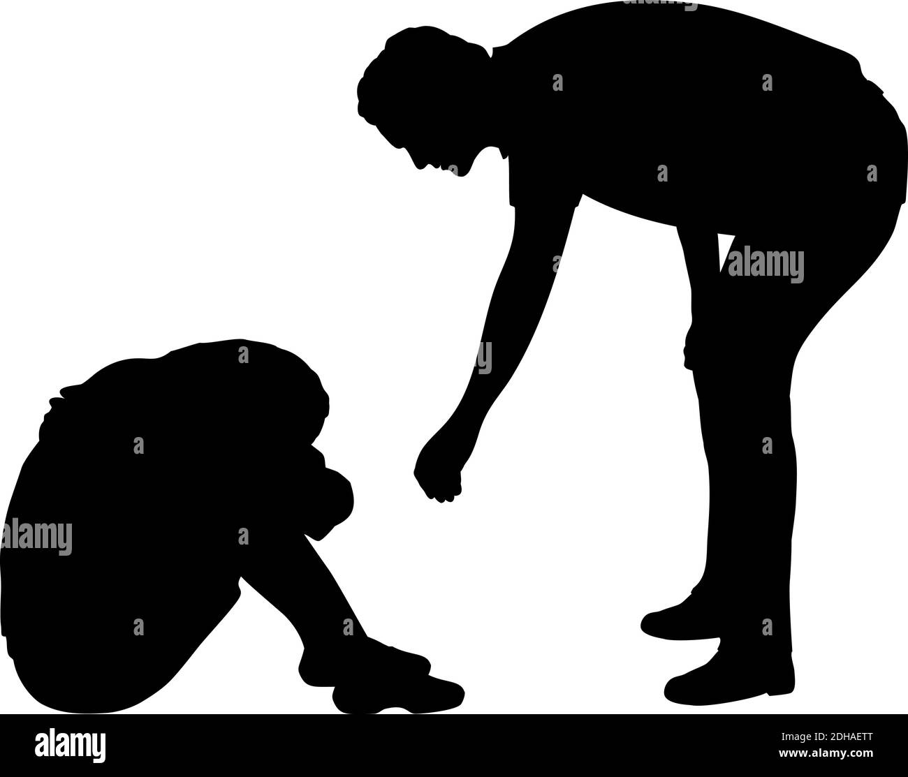 Help the helpless Stock Vector Images - Alamy