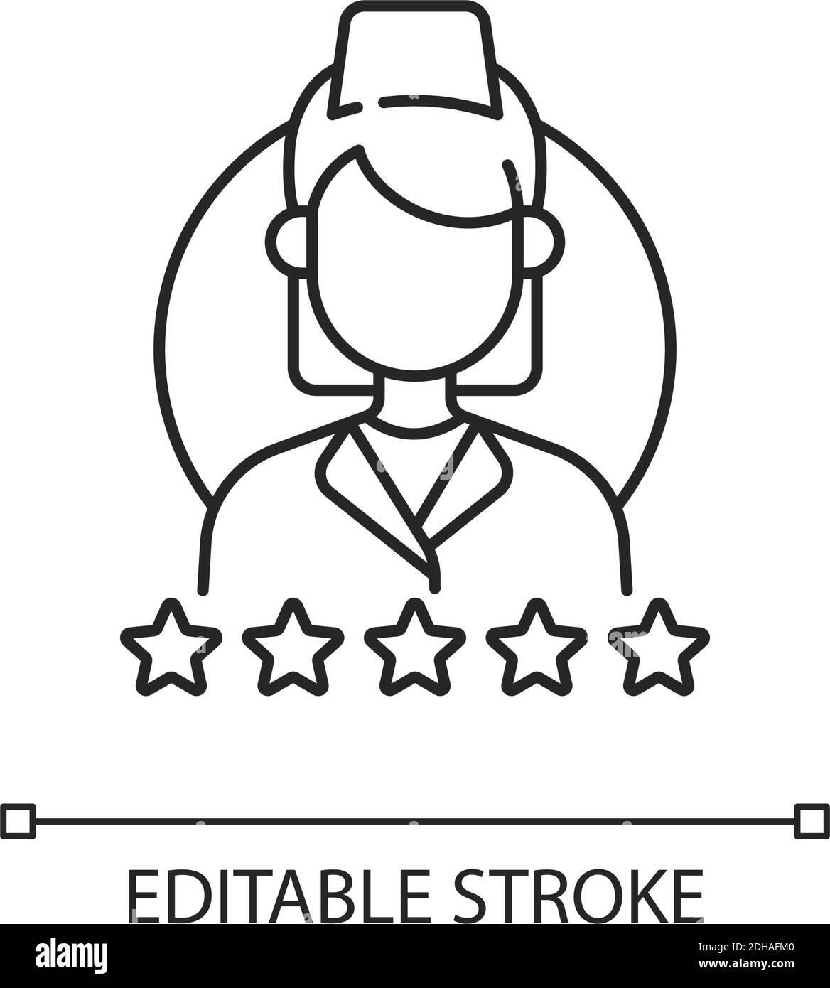 Care review icon outline Stock Vector Images - Alamy