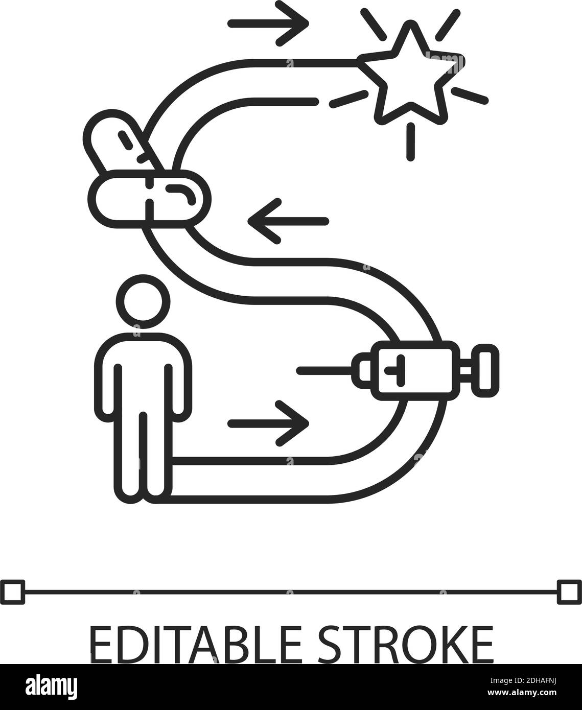 Therapy journey linear icon Stock Vector Image & Art - Alamy