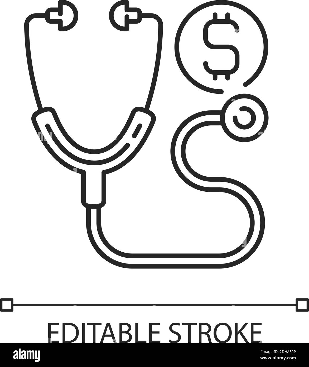 Consultation fee linear icon Stock Vector Image & Art - Alamy