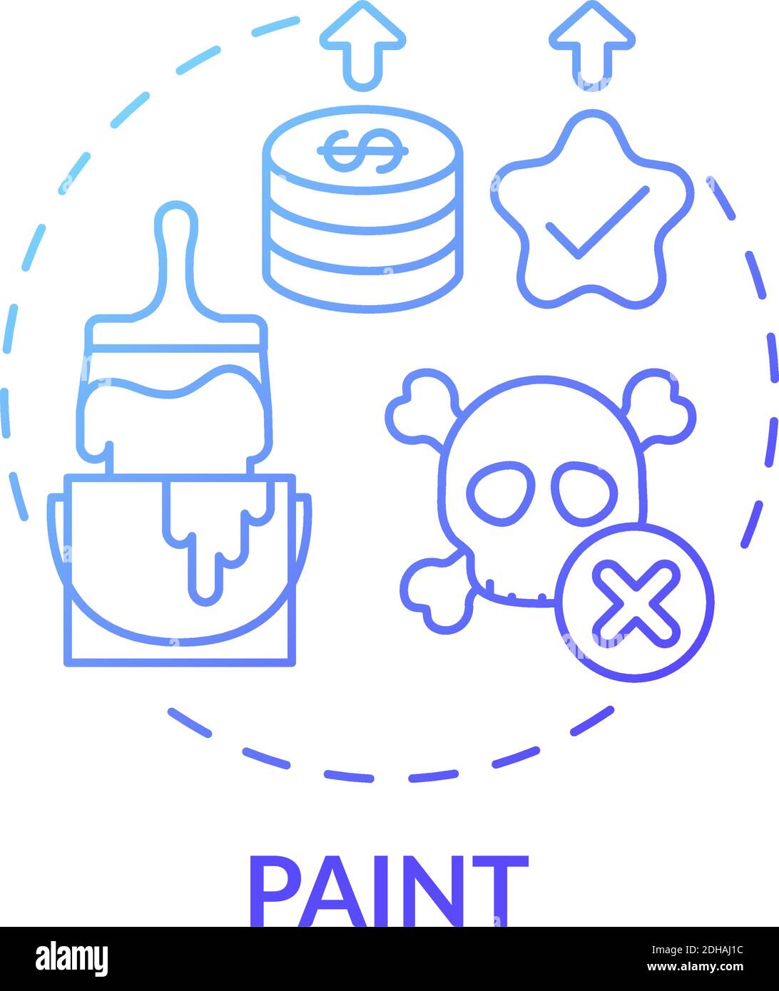 Paint concept icon Stock Vector Image & Art - Alamy