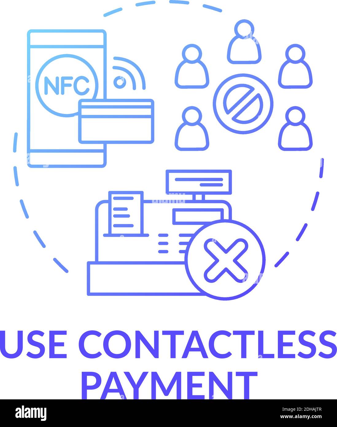 Using contactless payment concept icon Stock Vector Image & Art - Alamy