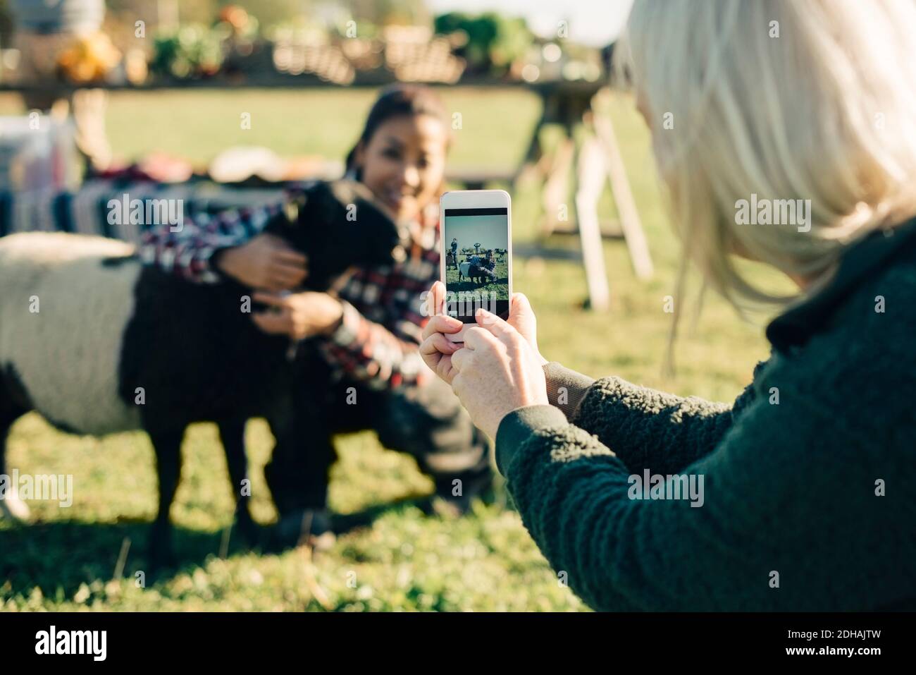 Indian farmer mobile phone hi-res stock photography and images - Alamy