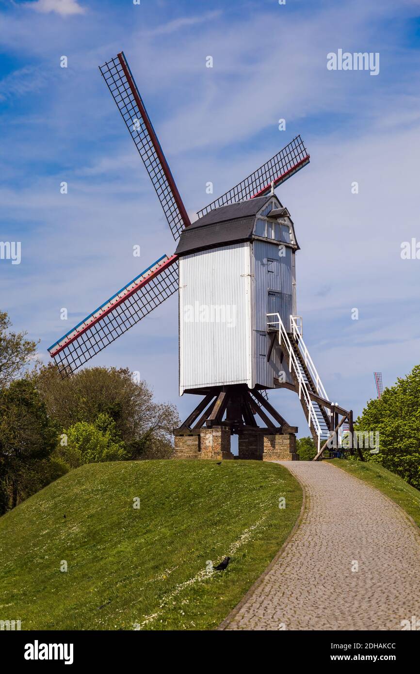 Windmill Canal In Bruges Belgium High Resolution Stock Photography and ...