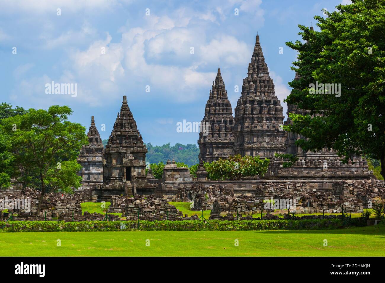 Prambanan temple near Yogyakarta on Java island - Indonesia Stock Photo ...